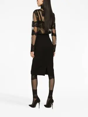 Dolce & Gabbana Lace Panelled Top