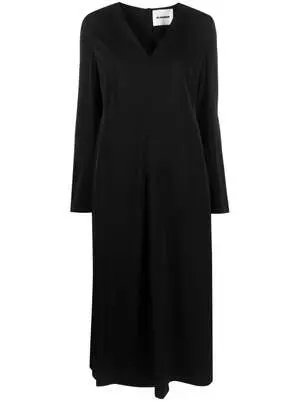 JIL SANDER Long-sleeve Midi Dress