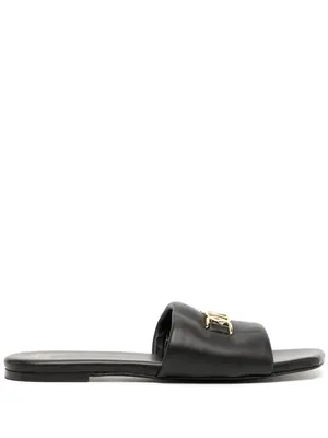Mcm Mode Travia Leather Slides