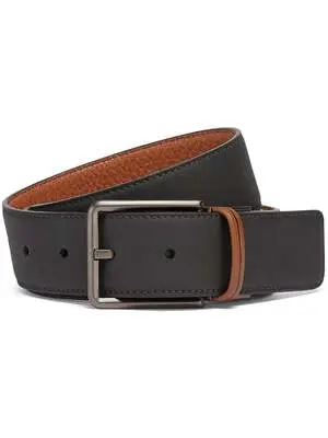 Zegna Reversible Leather Belt - Black