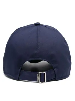 MSGM Logo-embroidered Cotton Cap - Blue