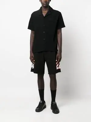 Amiri Logo-print Wide-leg Track Shorts