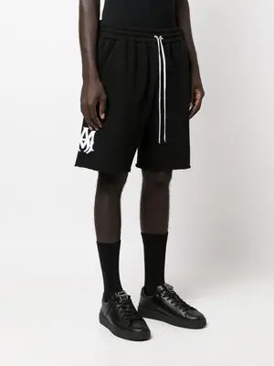 Amiri Logo-print Wide-leg Track Shorts