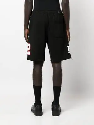 Amiri Logo-print Wide-leg Track Shorts