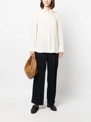 Vince Pointed-collar Long-sleeve Shirt