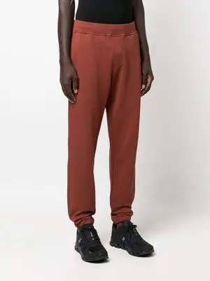 C.P. COMPANY Logo-embroidered Cotton Track Pants - Orange