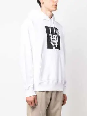 Helmut Lang Photograph-print Cotton Hoodie - White