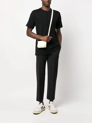 Helmut Lang Logo-embroidered Cotton T-shirt - Black