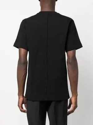 Helmut Lang Logo-embroidered Cotton T-shirt - Black