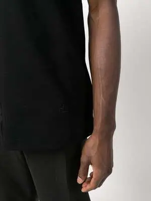 Helmut Lang Logo-embroidered Cotton T-shirt - Black