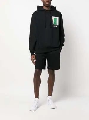 Helmut Lang Logo-print Cotton Track Shorts