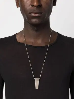 Rick Owens Logo-engraved Chain Necklace