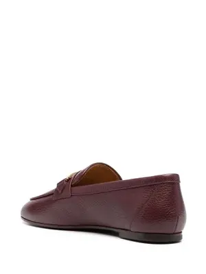 TOD'S Logo Leather Loafers