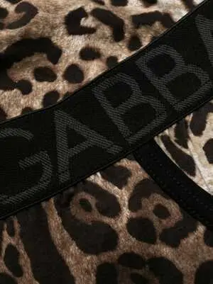 Dolce & Gabbana Leopard-print Boxers - Brown
