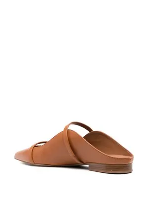 MALONE SOULIERS Maureen Leather Flats - Brown