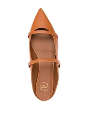 MALONE SOULIERS Maureen Leather Flats - Brown