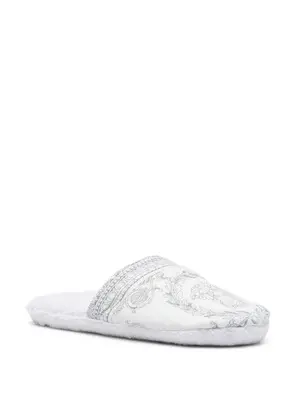 Versace I Love Baroque Slippers - White