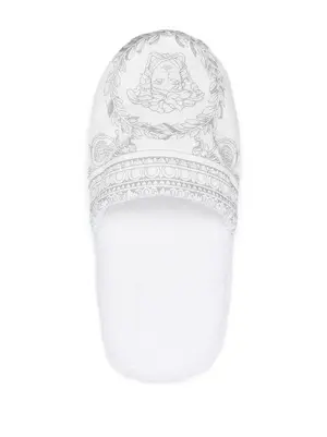 Versace I Love Baroque Slippers - White