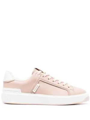 Balmain B-court Leather Sneakers - Pink