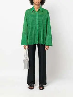 Oseree Lumière Buttoned Shirt - Green