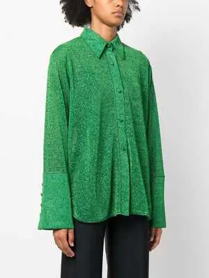 Oseree Lumière Buttoned Shirt - Green