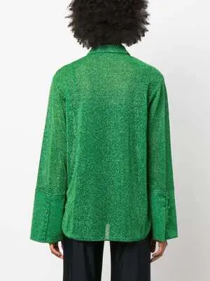 Oseree Lumière Buttoned Shirt - Green