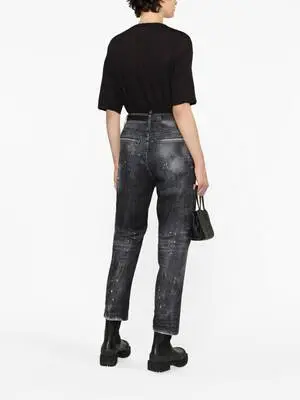 JAMES PERSE Cotton-crêpe T-shirt - Black