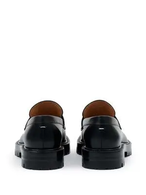 MAISON MARGIELA Tabi Leather Loafers - Black