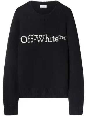 Off-White Logo-intarsia Wool Jumper