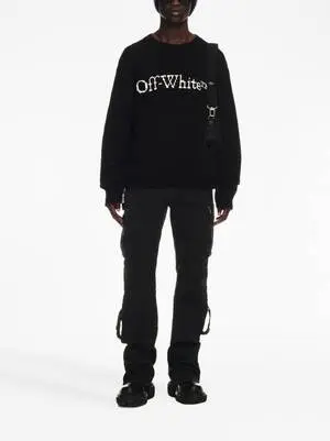 Off-White Logo-intarsia Wool Jumper