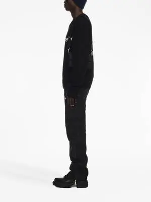 Off-White Logo-intarsia Wool Jumper