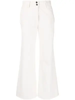 FORTE_FORTE High-waisted Flared Trousers