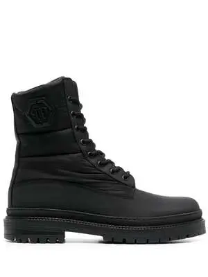 Philipp Plein Logo-embossed Ankle Boots