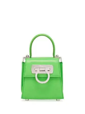 FERRAGAMO Iconic Top Handle Leather Mini Bag