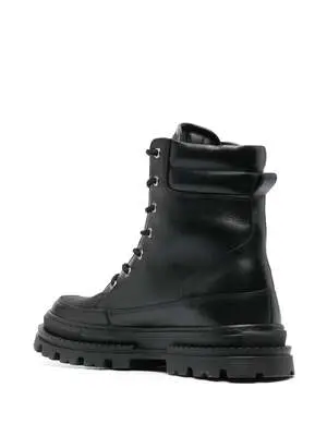 Philipp Plein Logo-plaque Leather Ankle Boots