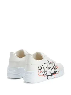 GIUSEPPE ZANOTTI Talon Graphic-print Sneakers - White