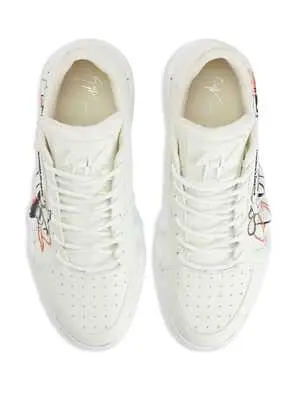 GIUSEPPE ZANOTTI Talon Graphic-print Sneakers - White