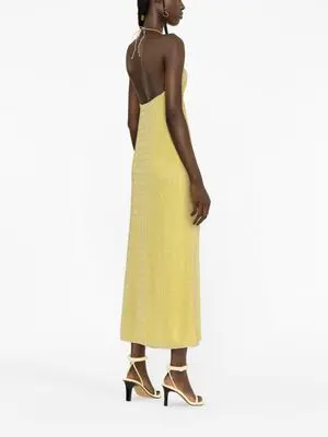 Oseree Lumière Halterneck Midi Dress