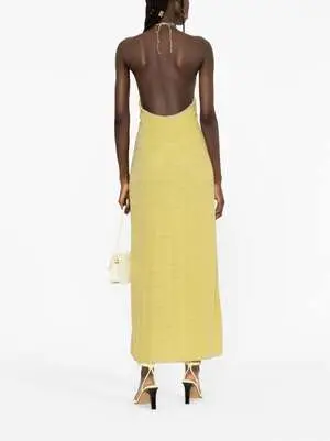 Oseree Lumière Halterneck Midi Dress