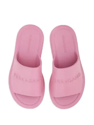 FERRAGAMO Logo-debossed Slides