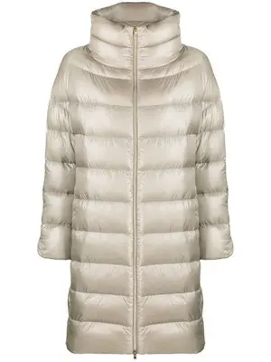 Herno Matilde Quilted Coat - Neutrals