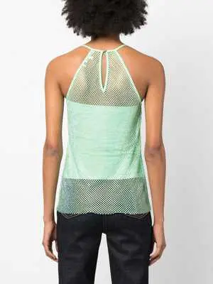 Patrizia Pepe Rhinestone-embellished Sleeveless Top - Green