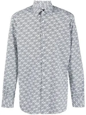 Karl Lagerfeld Logo-print Long-sleeve Shirt - White