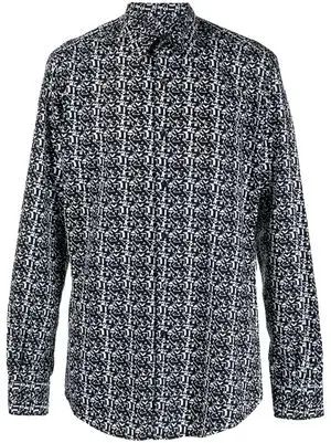 Karl Lagerfeld Abstract-pattern Long-sleeve Shirt