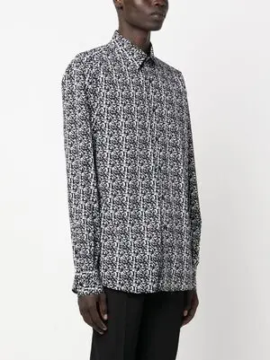 Karl Lagerfeld Abstract-pattern Long-sleeve Shirt