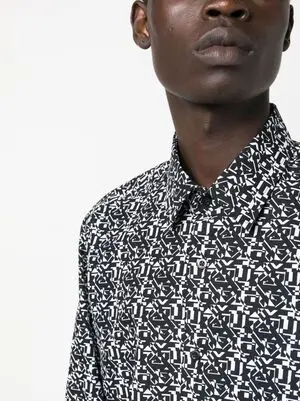 Karl Lagerfeld Abstract-pattern Long-sleeve Shirt