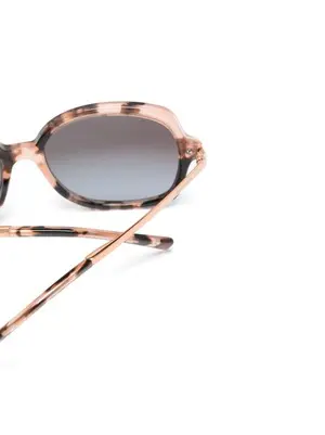 Michael Kors Tortoiseshell-effect Square-frame Sunglasses