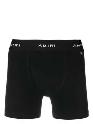 Amiri Logo-waistband Boxers - Black