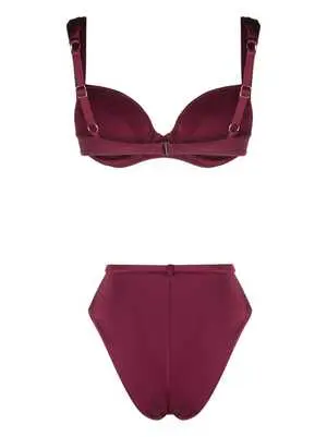 NOIRE SWIMWEAR Shell-detail Bikini Set