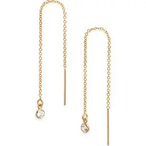 NASHELLE Muse Cubic Zirconia Threader Earrings
